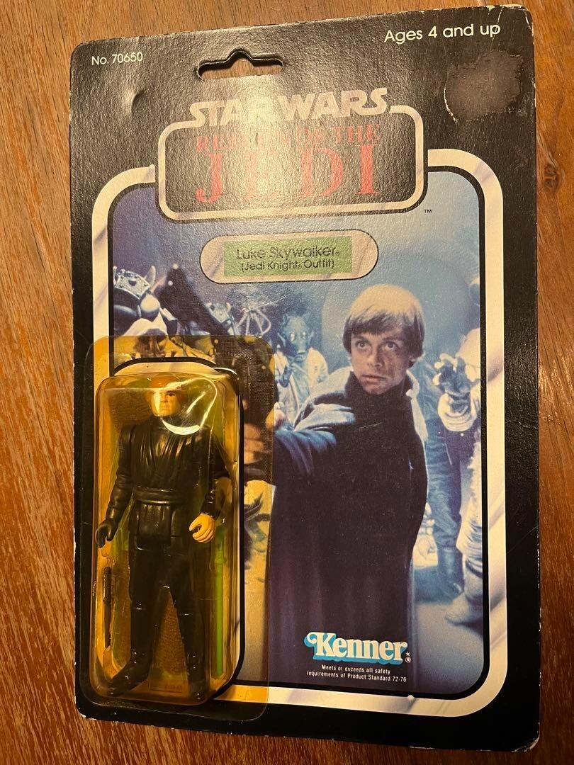 Vintage Kenner Star Wars Luke Skywalker Jedi Knight Outfit ROTJ 77Back ...