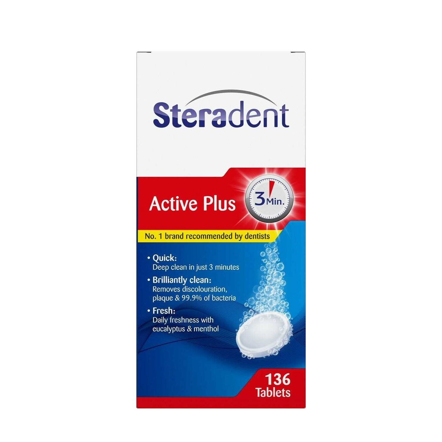 Steradent Denture Cleaning Tablets Choose Type | eBay UK