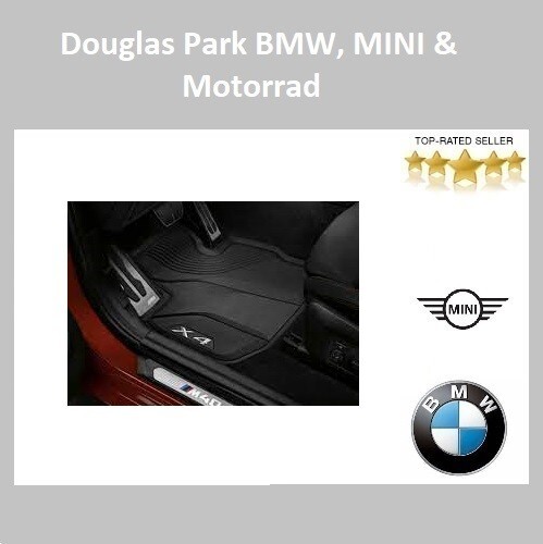 BMW Genuine All-Weather Rubber Front & Rear Car Mats X4 G02 51472451587 ...