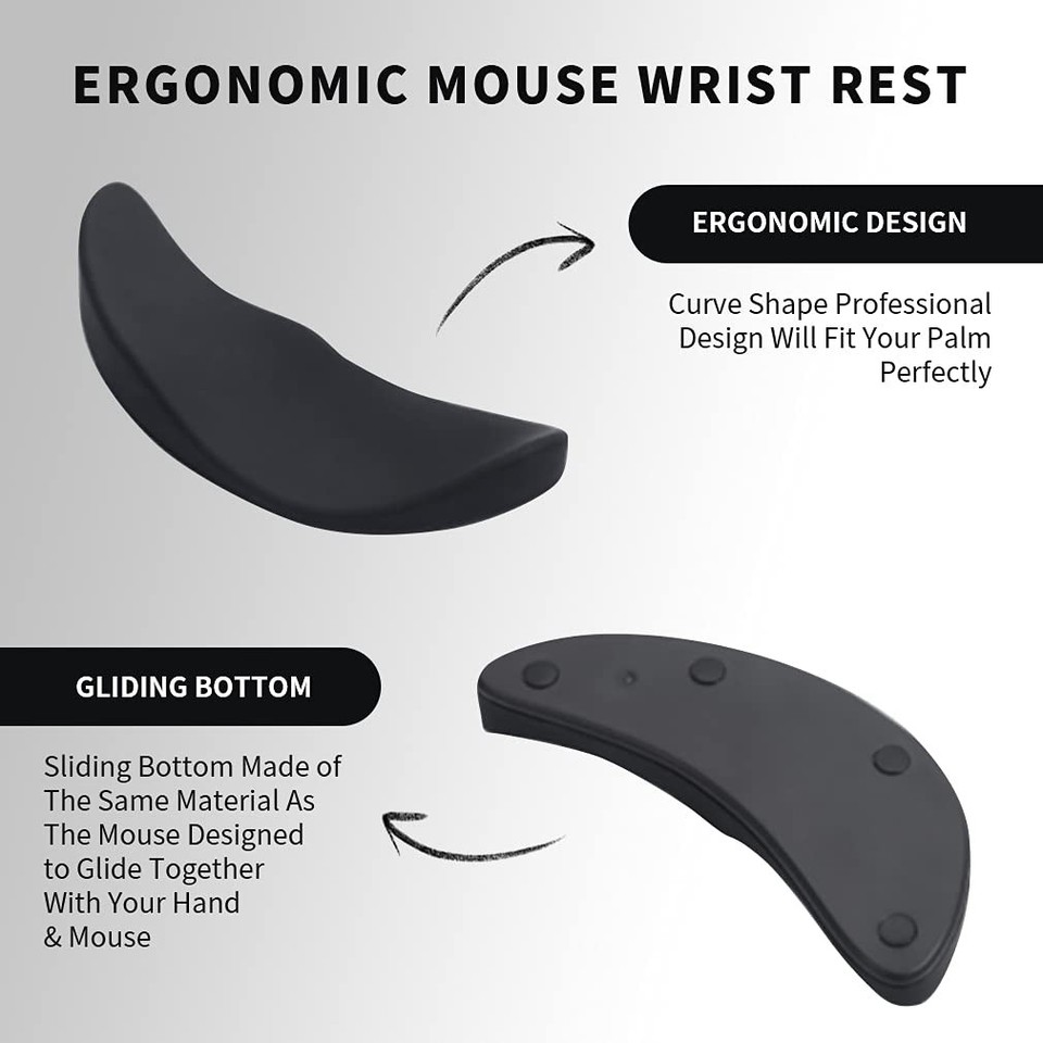 Ergonomic Gliding Mouse Wrist Rest Support Smooth Palm Rest Pad for ...