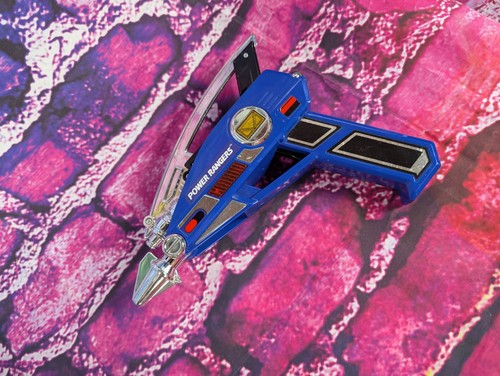 Vintage Power Rangers In Space Blue Astro Blaster Gun Weapon Working ...