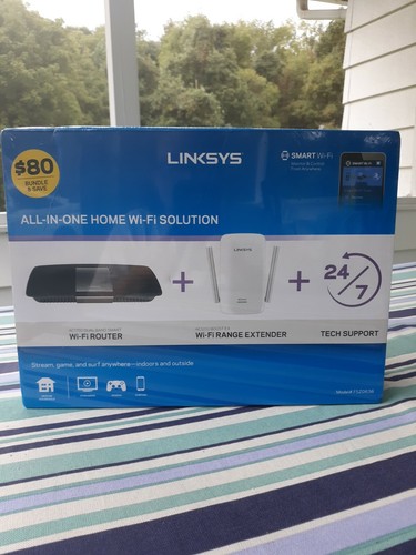 NEW Linksys F5Z0636 All-in-One WiFi Solution w/ AC1750 Router & AC1200 ...