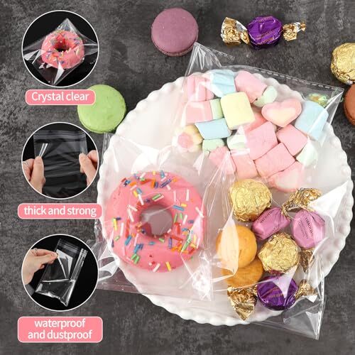 50pcs 4X6 Clear Resealable Cello/Cellophane Bags Self Sealing Plastic ...