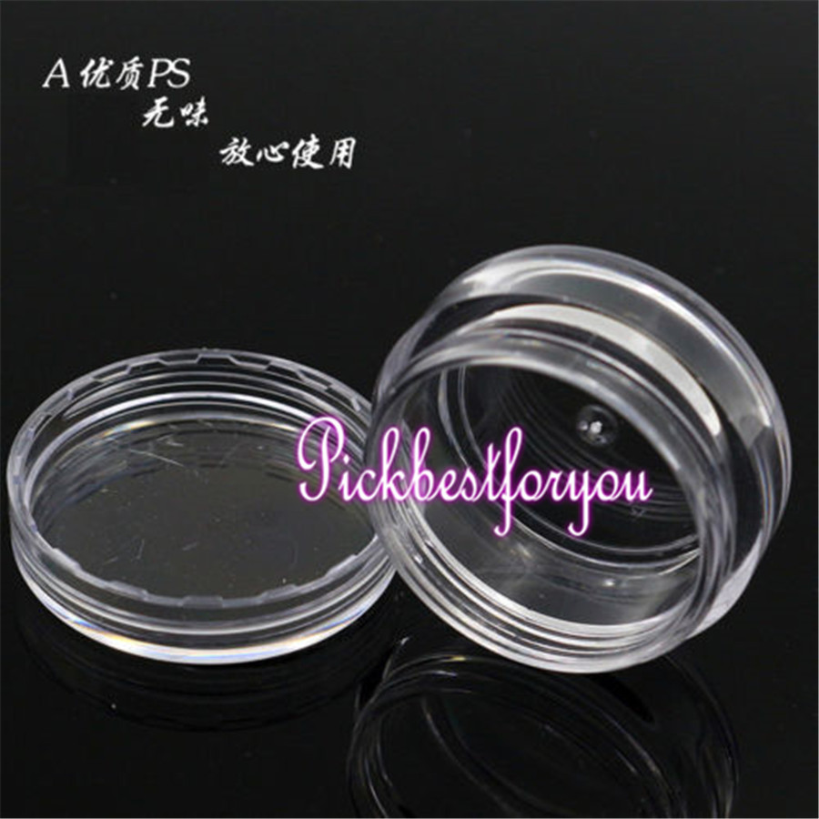 100pcs 3g 5g 10g 15g 20g Clear Empty Jars Pot Cream Cosmetic Containers ...
