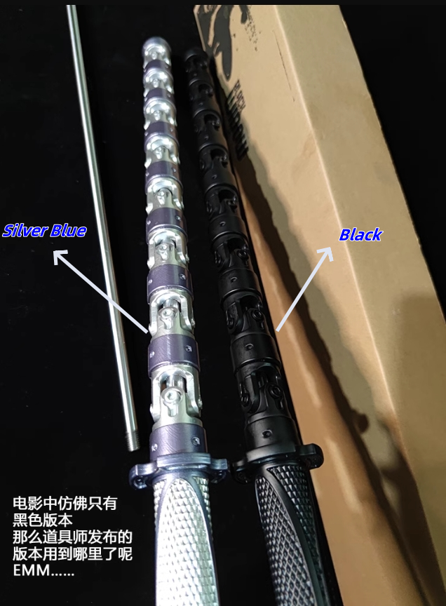 Black Widow LED Taser Baton Stick Weapon Cosplay Props Electric Prop ...