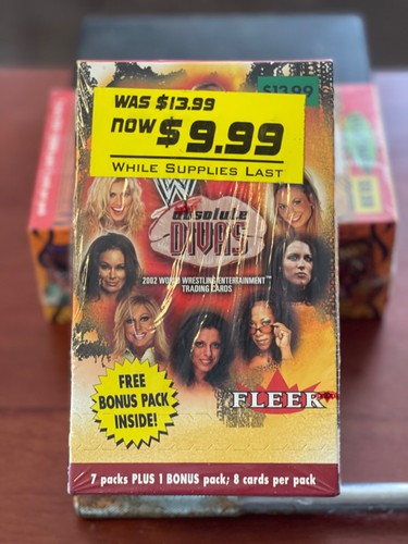 2002 fleer wwe absolute divas box of 8 packs of 8 cards per pack WWE ...