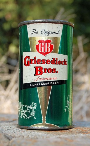 SHARP AQUA GRIESEDIECK BROS "CHRISTMAS SET" FLAT TOP CAN! | eBay