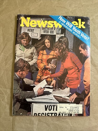 Newsweek Magazine October 25, 1971 How Will Youth Vote? | eBay