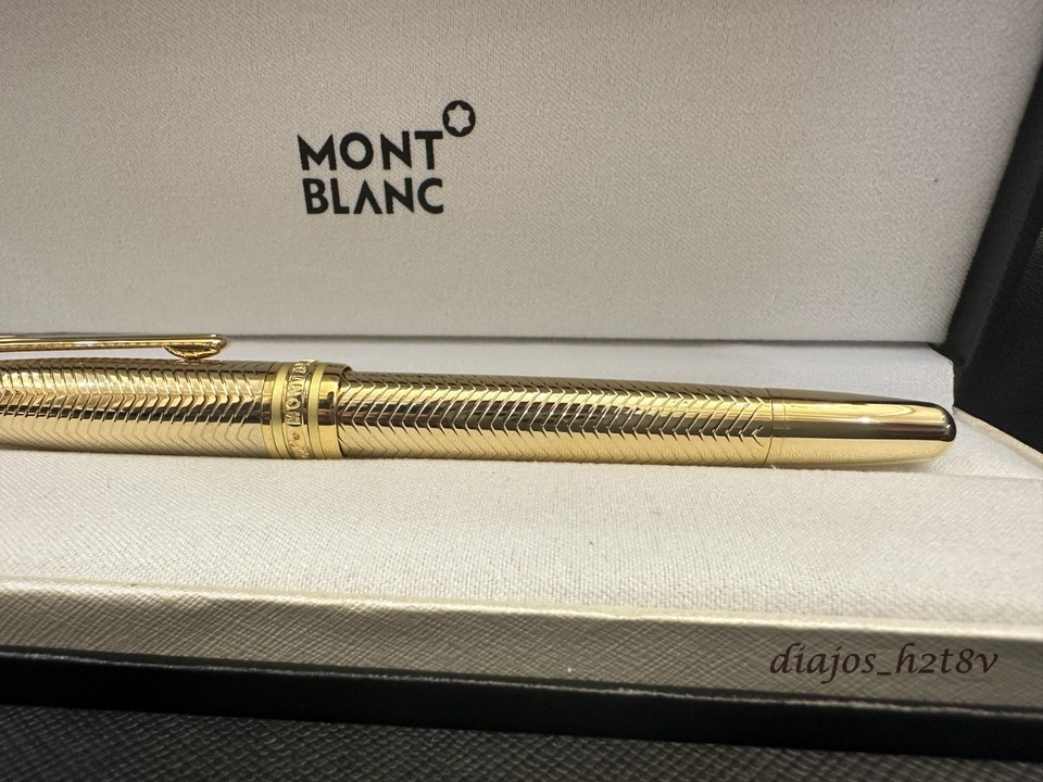 Montblanc Meisterstuck Classique Luxury Rollerball Pen Gold Star Pen ...