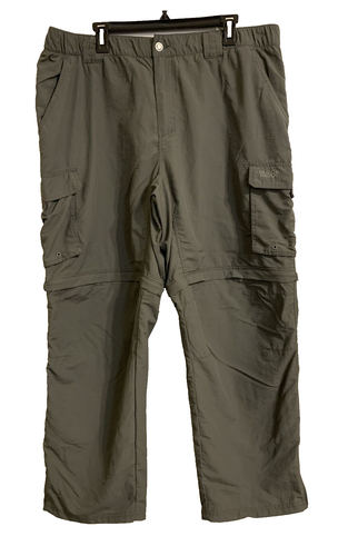 Guide Gear Pants Men's 42x30 Grey Zip Off Shorts Outdoor Cargo Pocket ...