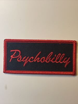 Psychobilly Name Tag Iron On Embroidered Patch: New, High Quantity ...