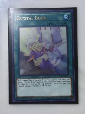 Crystal Bond - Ultra Rare 1st Edition LED2-EN039 - NM YuGiOh | eBay