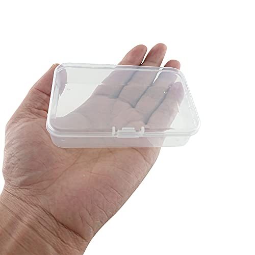 12Pcs Small Clear Plastic Storage Containers Box w Lid for Organizing ...