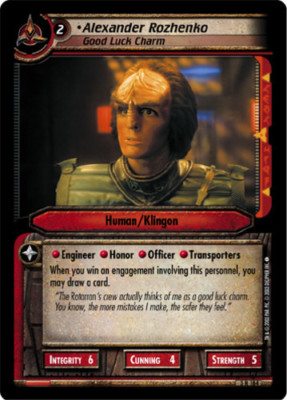Star Trek 2E: Alexander Rozhenko, Good Luck Charm [Moderately Played ...