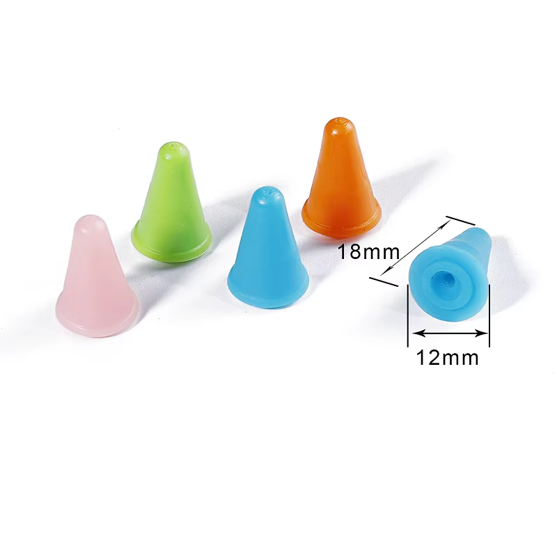 10/20Pcs Rubber Cone Shape Knit Knitting Needles Cap Tips Point ...