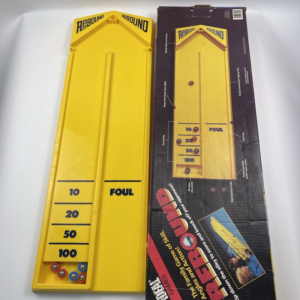 Rebound Track Board Game 1986 Ideal Games w/ Box Incomplete | eBay