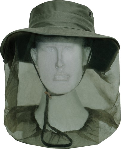 Olive Drab Military Tactical Boonie Hat With Full Mosquito Netting ...