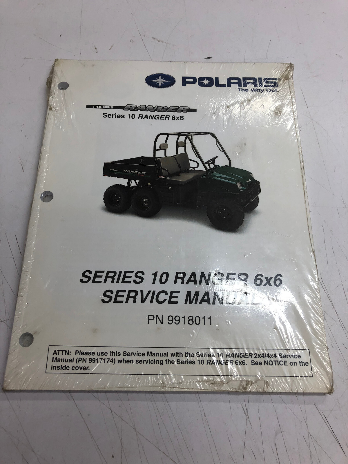 2002 Genuine Polaris ATV OEM Series 10 Ranger 6x6 Service Manual P/N ...