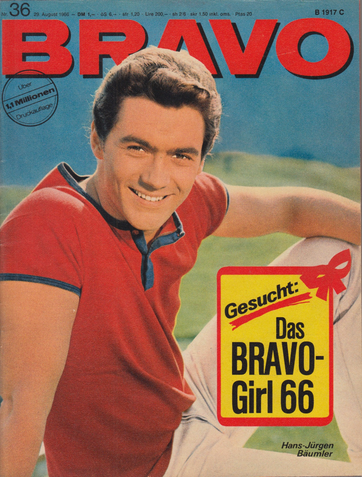 Bravo 1966 / 36 Anthony Perkins, Senta Berger, Drafi Deutscher, Rex ...