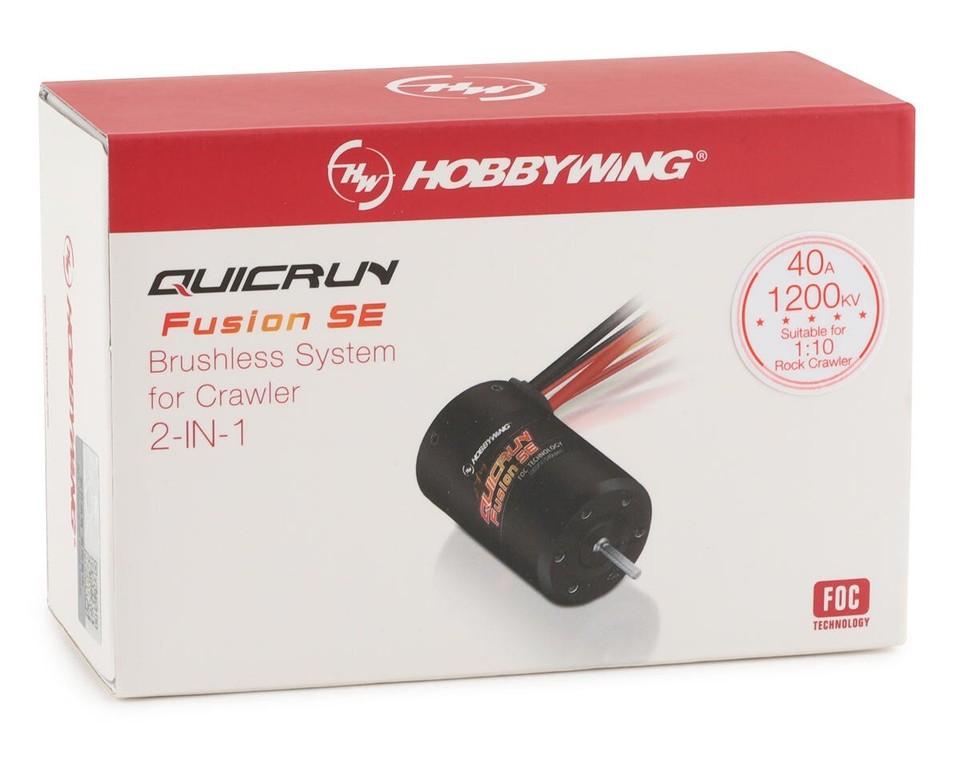 Hobbywing QuicRun Fusion SE FOC 2in1 Crawler Brushless ESC & Motor ...