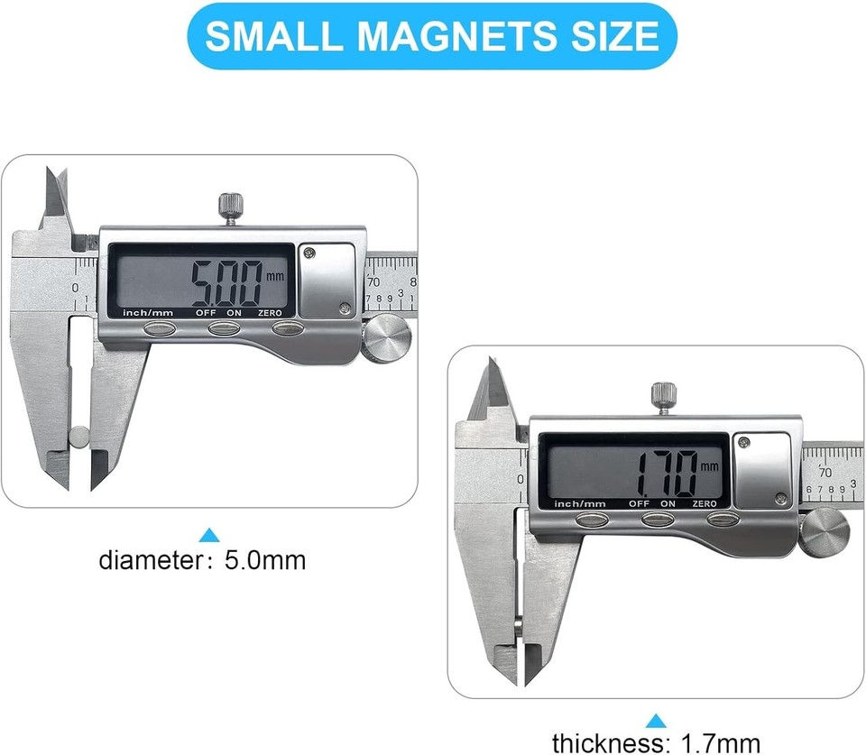 100Pcs Small Magnets 5X2 Mm Mini Tiny round Magnets Micro Magnets for ...