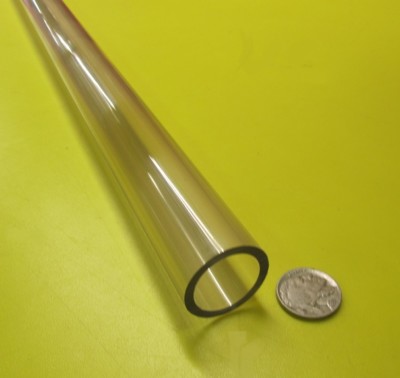 Kmac Polycarbonate Round Tube / Tubing 1.125" OD x .875" ID - 1/8" Wall ...