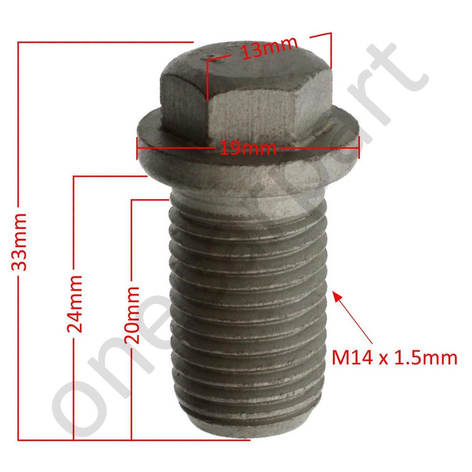 Oil Drain Plug & Seal Febi 48899 For Chrysler Dodge Jeep Mercedes ...