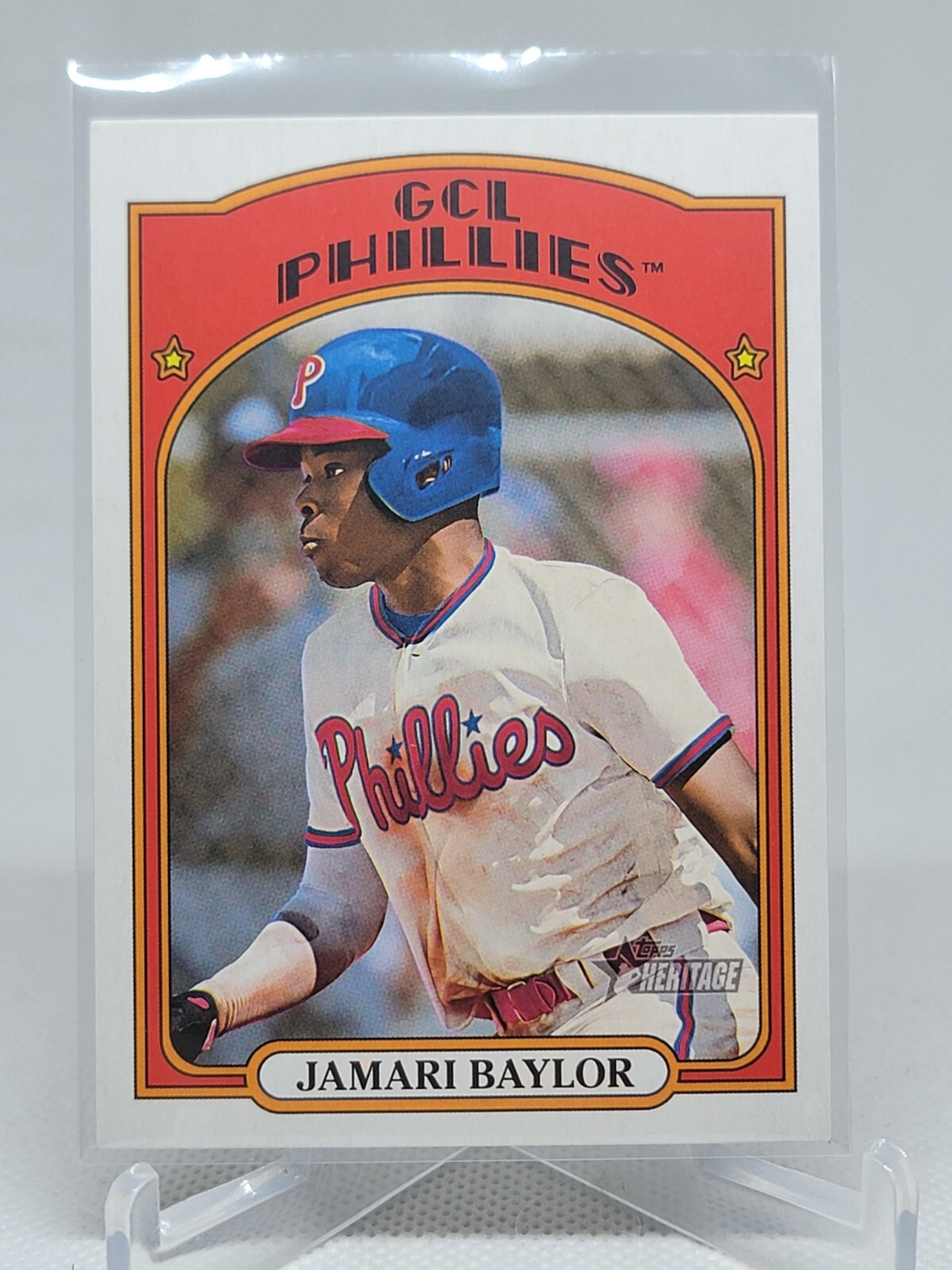 Jamari Baylor 2021 Topps Heritage Minors #125 Philadelphia Phillies E3B | eBay