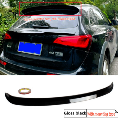 REAR TRUNK ROOF SPOILER TOP LIP WING PAINTED BLACK FIT FOR AUDI Q5 SQ5 ...