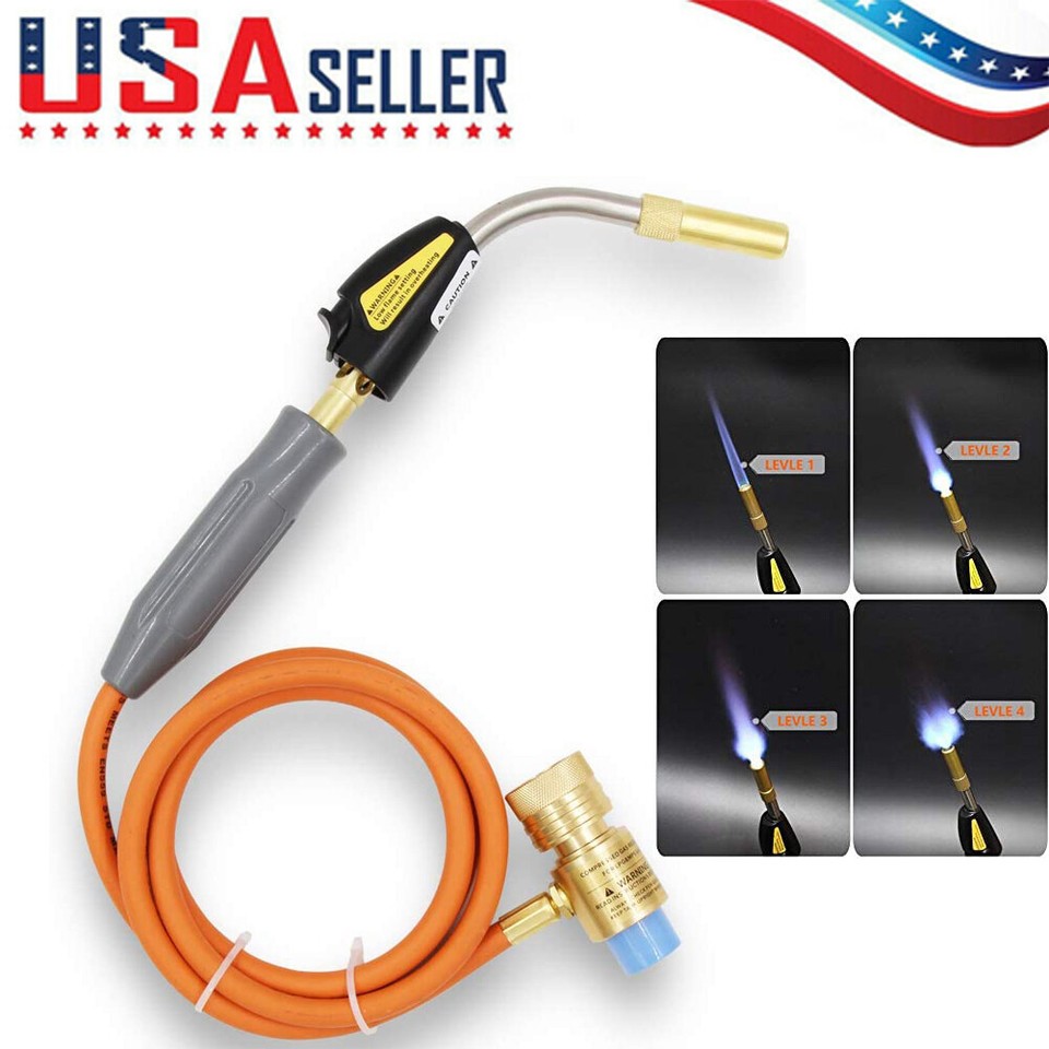 MAPP MAP-pro Propane Self Ignition Gas Plumbing Welding Torch With 5 ...