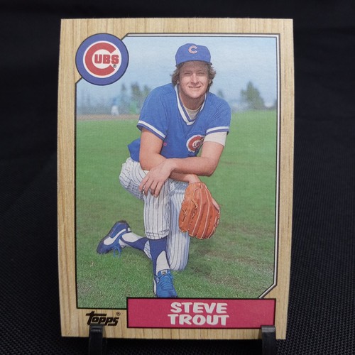 1987 Topps Baseball Card Steve Trout Chicago Cubs #750 (1A607) | eBay