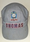 Nice THOMAS THE TRAIN Embroidered Conductor Cap Hat Blue White Stripe ...