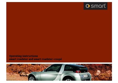 SMART ROADSTER W452 OWNERS MANUAL HANDBOOK NEW PRINT - FREE POST | eBay UK