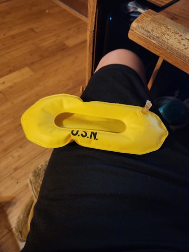 Vintage 1964 GI Joe USN (No Border) Yellow Life Raft Inflatable | eBay