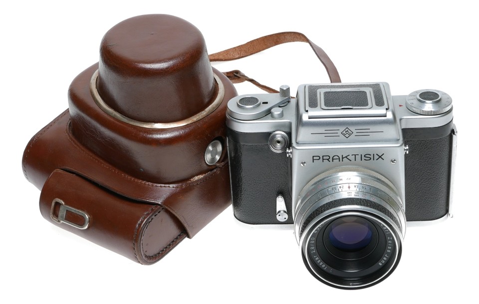 KW Praktisix SLR Film Camera 6x6 Carl Zeiss Tessar 2.8/80 | eBay
