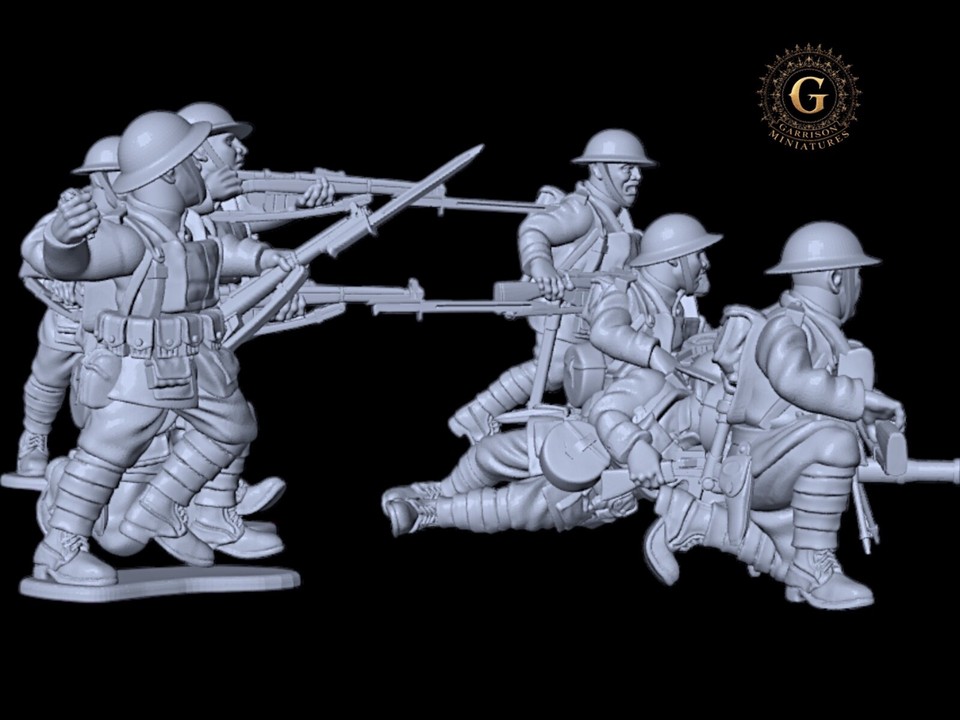 WW1 USMC American Expeditionary Force II Corps Belleau Wood 1918 28mm 1 ...