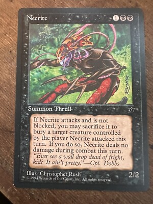Magic the Gathering MTG Necrite (41b) 1994 Fallen Empires LP | eBay