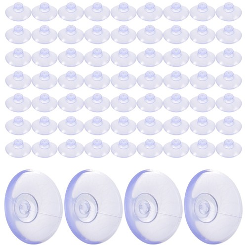 100 Pcs Glass Desktop Suction Cup Hook Hooks, Small Clear Window | eBay