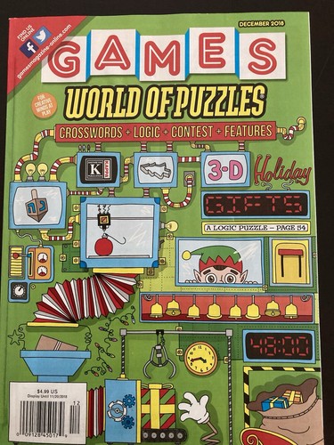 Games Magazine World of Puzzles, Crosswords Logic Contest Features ...