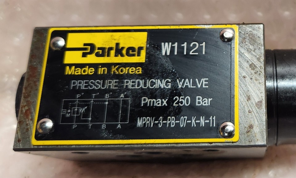 PARKER MPRV-3-PB-07-K-N-11 TESTED PRESSURE VALVE FREE SHIPPING USA ...
