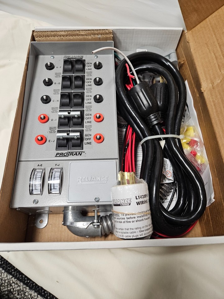 Reliance Pro/Tran 31410CRK Manual Transfer Switch Kit 851890000737 | eBay