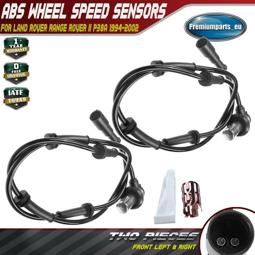 2x ABS Wheel Speed Sensors Front for Land Rover Range Rover P38A 94-02 ...