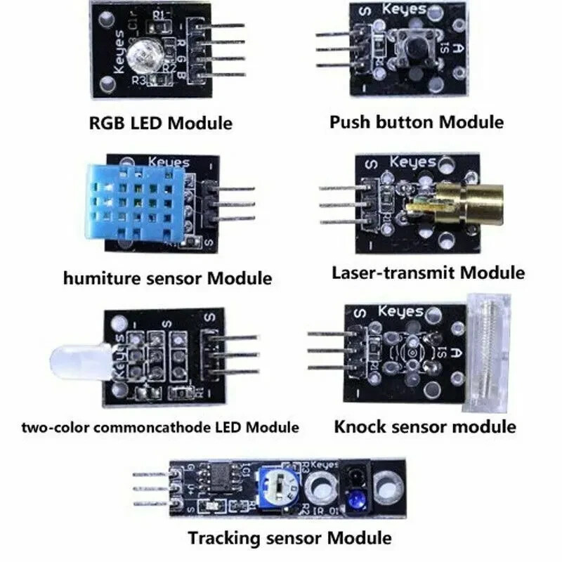 37 in 1 Box Sensor Kit For Arduino Starters DIY Raspberry Pi Good ...