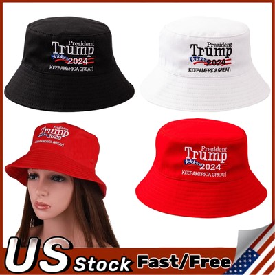 President Donald TRUMP 2024 Bucket Hat MAGA Keep America Great Again ...