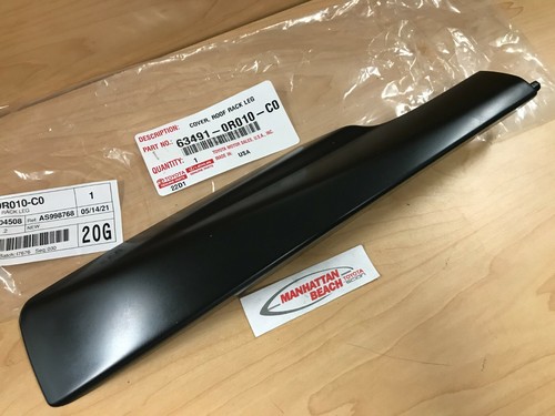 06-12 RAV4 RIGHT FRONT ROOF RACK END COVER BLACK 63491-0R010-C0 GENUINE ...