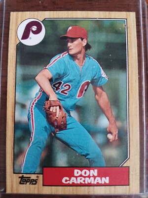 DON CARMAN PHILLIES 1987 TOPPS BASEBALL CARD #355 | eBay