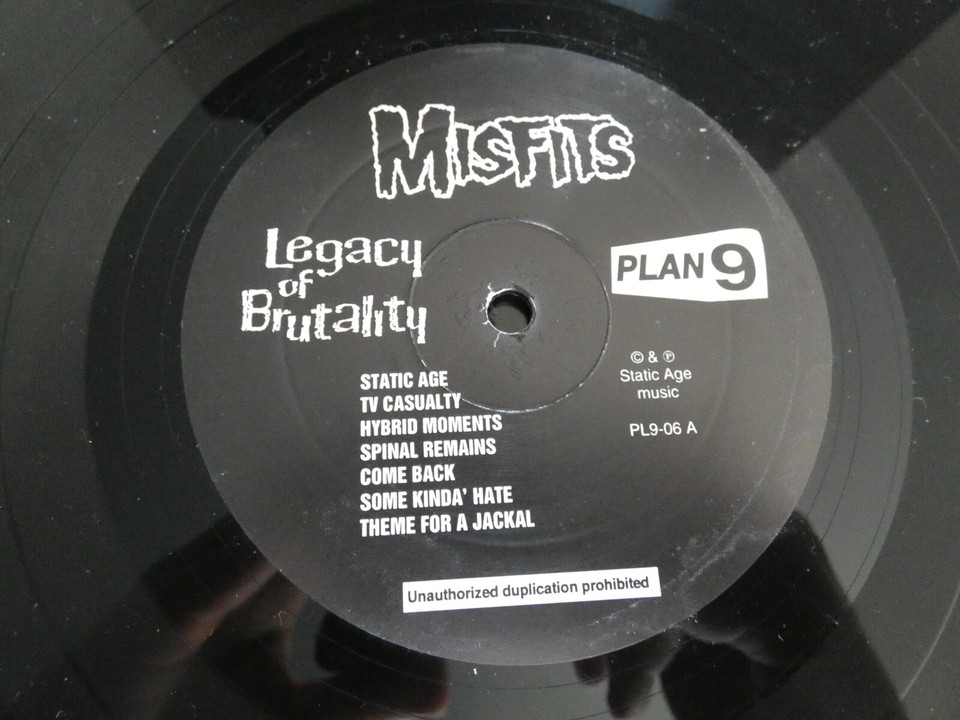 MISFITS - LEGACY OF BRUTALITY - 1989 USA ISSUE - VERY GOOD++ | eBay UK