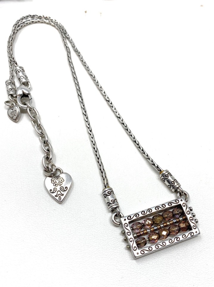 Brighton Beadazzled Bedazzled Gold Crystal Beaded Pendant Necklace 17 ...