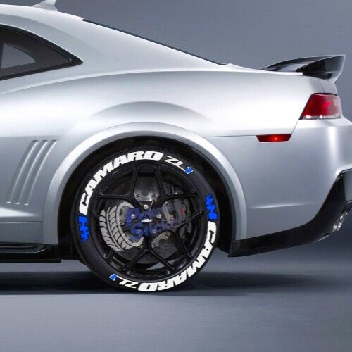 Tire Lettering for CAMARO ZL1 PERMANENT Tyre decal Stickers 16"-22 ...