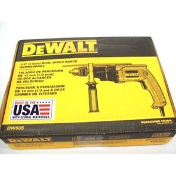 DEWALT DW505 1/2" VSR Dual Range Hammer Drill for sale online | eBay